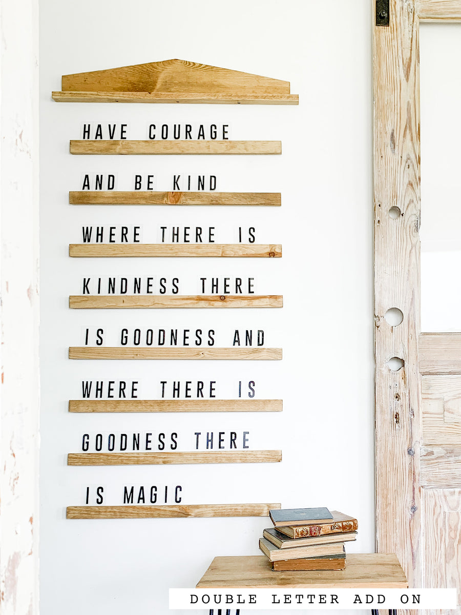 24" Extra Large Stained Letter Board Set - With Arch – House Hathaway